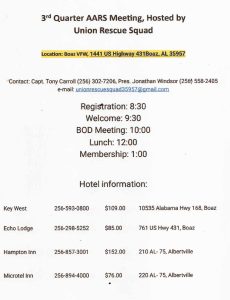 Alabama Association of Rescue Squads | AARS